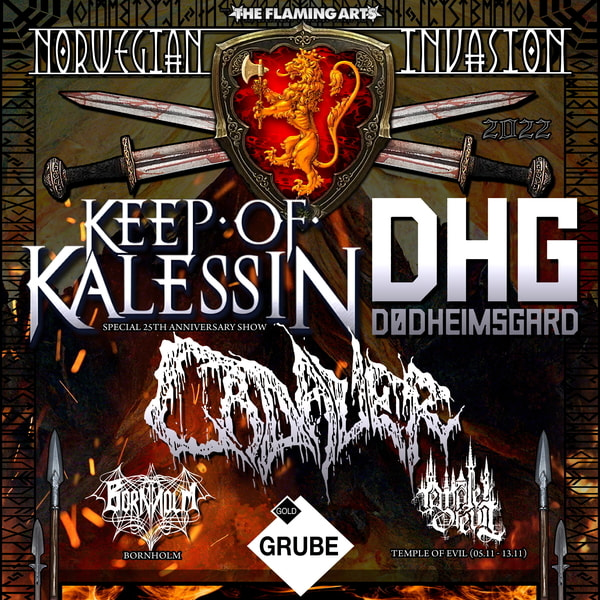 Keep of Kalessin + Dodheimsgard + Cadaver + Bornholm + Temple of Evil